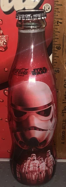 2025 COCA COLA Zero Sugar Star Wars Stormtrooper 8 Oz Wrapped Glass ...