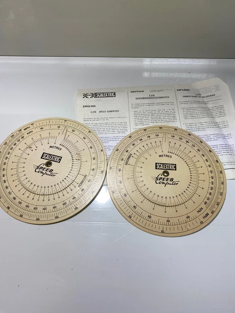 VINTAGE SCALEXTRIC SLOT Car Speed Computers C276 + Instructions. Good ...