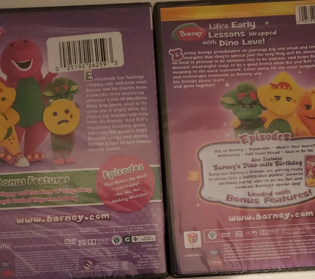 BARNEY DVD LOT- The Most Huggable, This Is How I FEEL $25.00 - PicClick CA