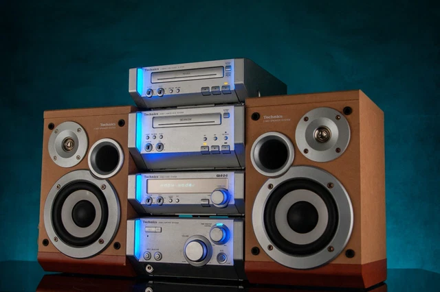 TECHNICS HD505 HI Fi System Amplifier,Tuner,CD Player,Cassette Deck,Two ...