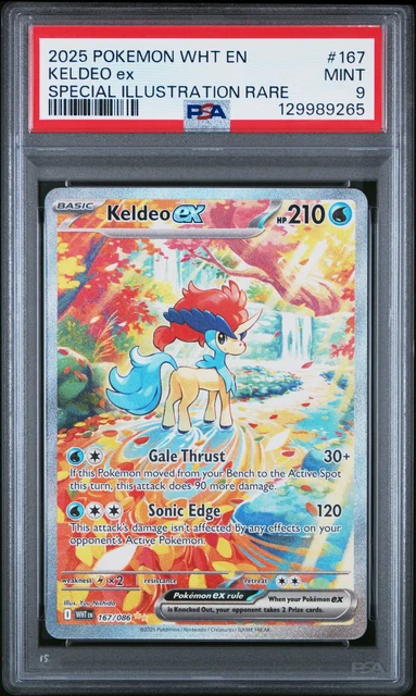 2025 POKEMON WHT En-White Flare Special Illustration Rare #167 Keldeo ...