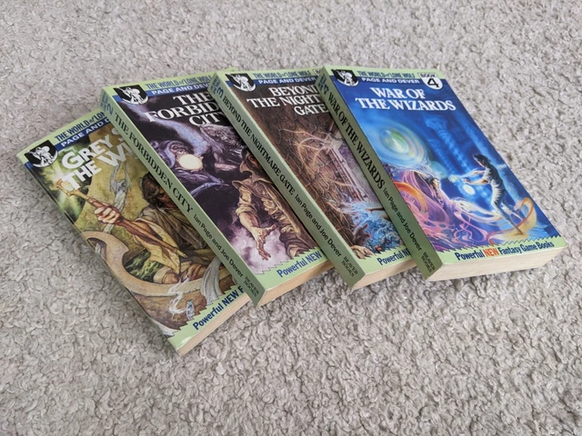 THE WORLD OF Lone Wolf, Complete Set 1-4, Joe Dever & Ian Page VGC £65. ...