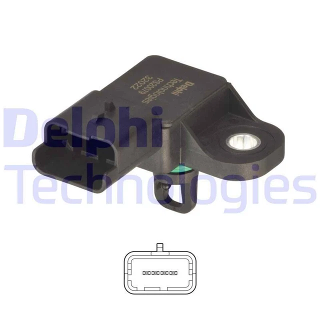 DELPHI SENSOR DE Presión Del Múltiple de Entrada para Citroen DS para ...