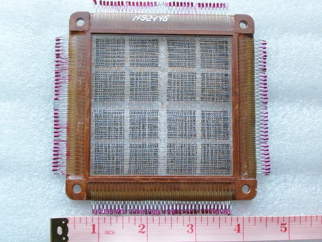 RARE USSR MAGNETIC Ferrite Core Memory Plate BP-20 RAM 4096 bit 1978 ...