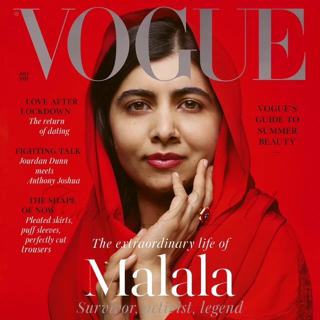 MALALA YOUSAFZAI~BRITISH/UK VOGUE~JUL 2021~Anthony Joshua~PAULA REGO ...