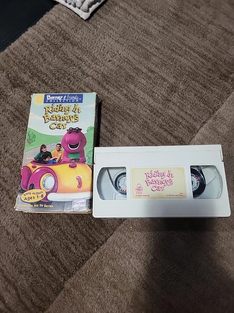 BARNEY - RIDING in Barneys Car (VHS, 1995)-Tested Working-No Mold $20. ...
