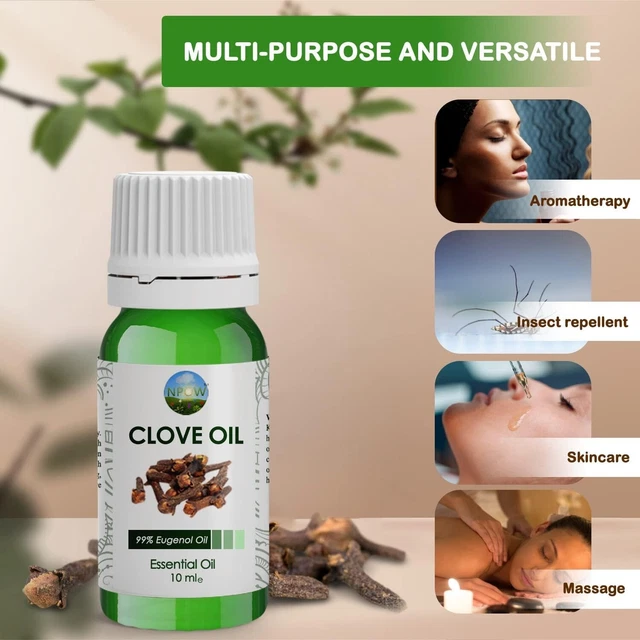 CLOVE OIL TOOTHACHE Pain Relief Fast-Action Anti-Inflammatory Natural ...