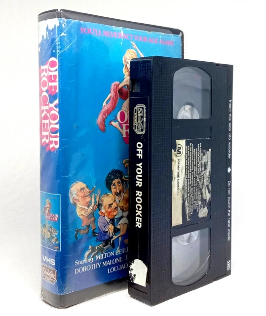OFF YOUR ROCKER VHS PAL 1982 Tested BIG BOX ShowCase Video MILTON BERLE ...