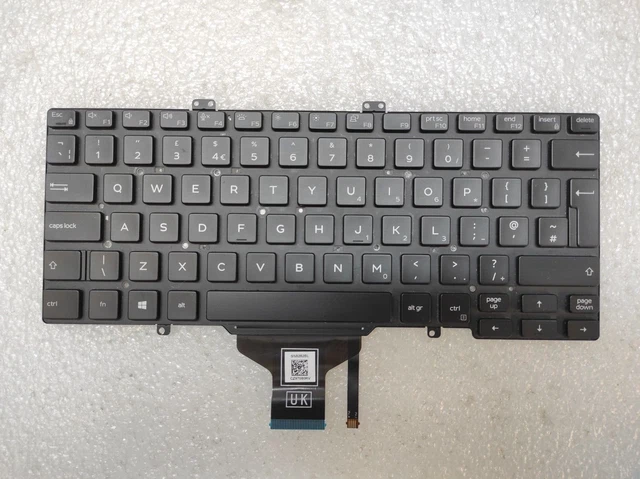 DELL LATITUDE 7400 5400 5410 5411 ENG English UK Keyboard QWERTY ...