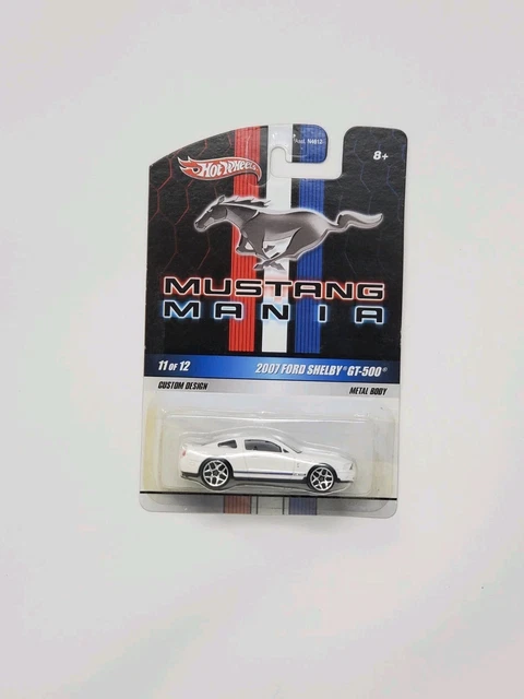 HOT WHEELS MUSTANG Mania 2007 Ford Mustang Shelby GT-500 White 11/12 ...