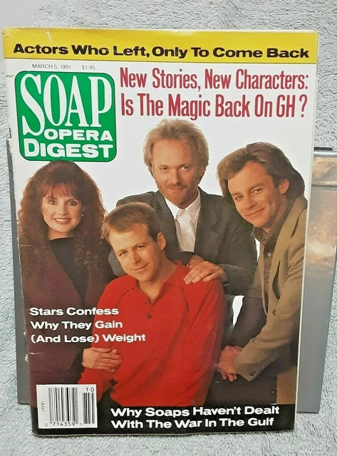 SOAP OPERA DIGEST March 5 1991 No Mailing Label 90s vintage soaps tv £7 ...