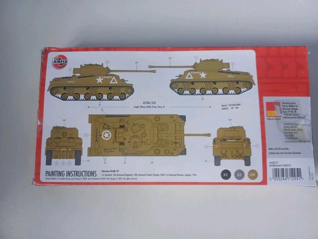 1/72 AIRFIX STARTER Set British Sherman Firefly Tank World War 2 £5.72 ...