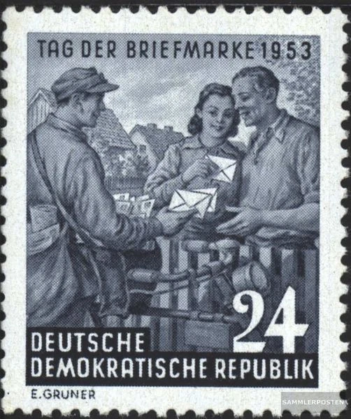 DDR 396 (KOMPL.AUSG.) gestempelt 1953 Tag der Briefmarke EUR 1,97 - PicClick DE