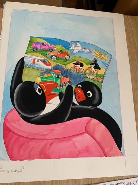 PINGU ORIGINAL Artwork for Pingu Magazine iss 65 Whats now p9 £99.99 ...