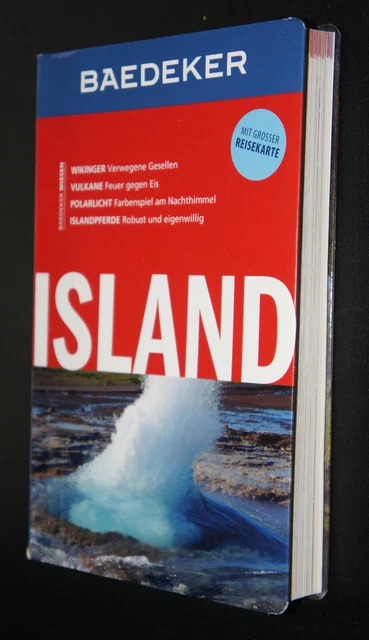 REISEFÜHRER GUIDE BAEDEKER Island mit grosser Reisekarte EUR 8,75 ...
