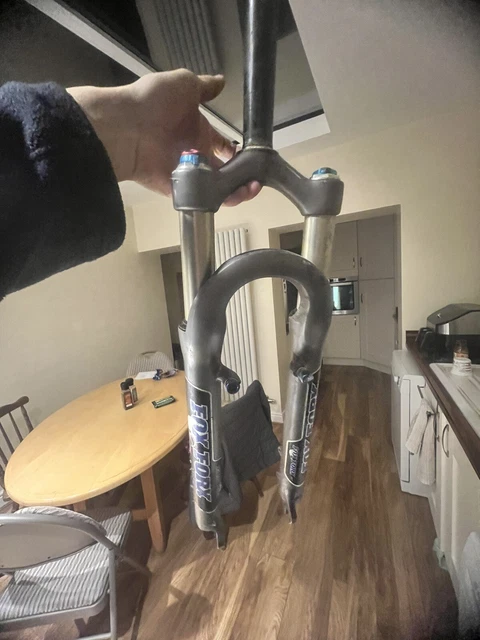 FOX F100 RL Silver mtb suspension fork 100mm Travel 26" 1 1/8" QR £110. ...