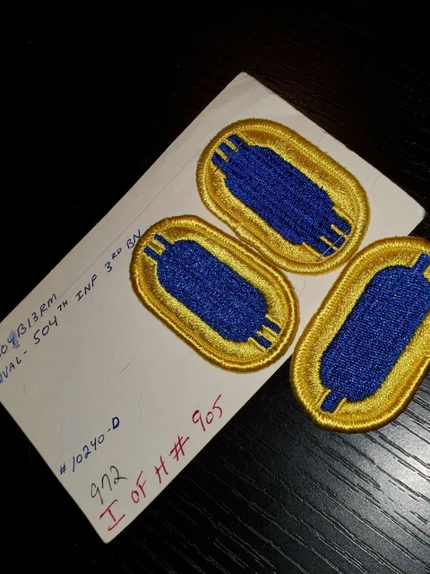 WWII TO 1960S US Army 504th PIR Parachute Infantry Regiment Oval Patch ...