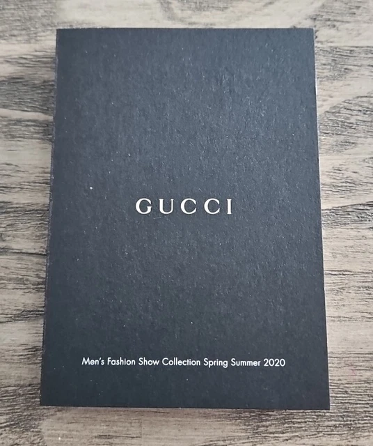GUCCI MINI CATALOG Brochure Men's Fashion Show Collection Spring Summer ...