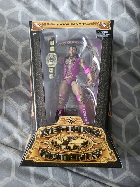 WWE DEFINING MOMENTS Razor Ramon Mattel Wrestling Figure brand new £30. ...
