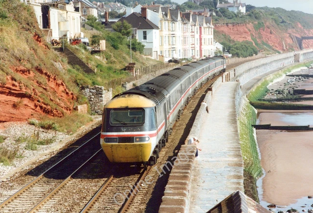 RAILWAY PHOTO 6X4 Class 43 HST 43030 Intercity passes Dawlish 6/9/91 £2 ...