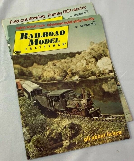 VINTAGE RAILROAD MODEL Craftsman Magazine September & December 1975 ...