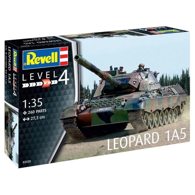 REVELL LEOPARD 1A5 Tank German Military Weapon Model Kit 1:35 03320 £20 ...