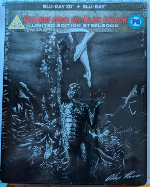 CREATURE FROM THE Black Lagoon 3D/2D Alex Ross Limited Edition Blu-ray ...