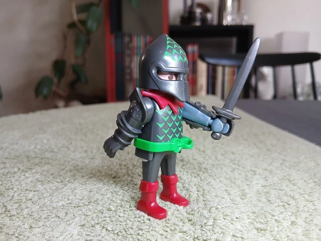 MOYEN-AGE PLAYMOBIL 3841 - Chevalier "Temple du Dragon-serpent vert ...