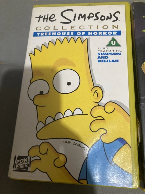 THE SIMPSONS - Treehouse of Horror & Collection 2 VHS Video Tape 2002 ...