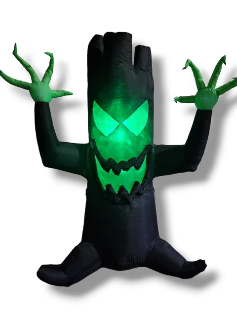 AIRBLOWN INFLATABLES 7FT Tall LED Halloween Inflatable Haunted Tree ...