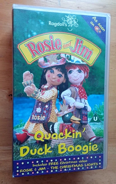 ROSIE & JIM QUACKIN DUCK BOOGIE TV Kids series PAL VHS VIDEO double £19 ...