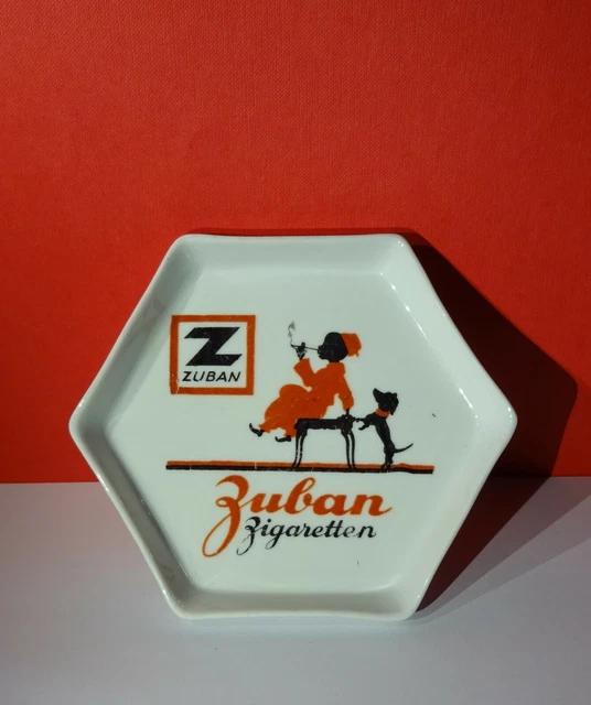 ORIGINAL OLD ZUBAN Cigarettes Porcelain Ashtray RARITY Pre-War £62.65 ...