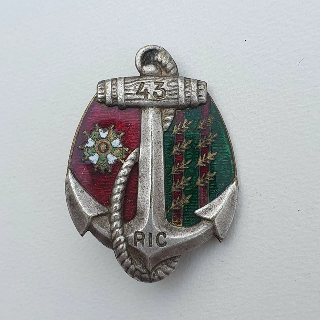 43° RIC, REGIMENT d'Infanterie Coloniale, Drago Paris, 9 palmes EUR 18,00 - PicClick FR