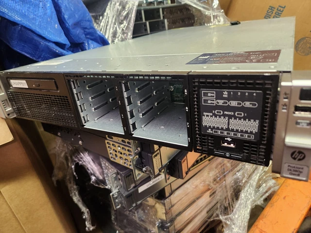 HP PROLIANT DL380P Gen 8 Server, Dual E5-2680V2 No HDD, NO RAM 2 x Xeon ...