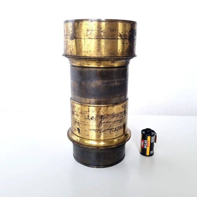 JAMIN EARLY PETZVAL pre Darlot FL300mm large format 8x10in wet plate ...