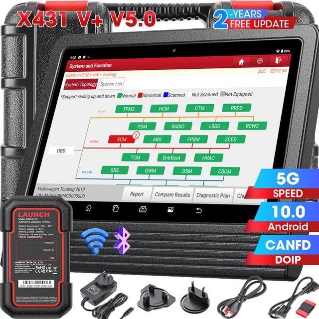 2025 LAUNCH X431 PRO3 V+ 5.0 Auto Outils diagnostic Système Complète ...