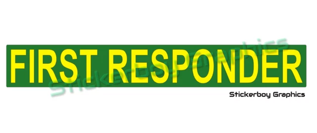 FIRST RESPONDER Magnet Magnetic Sign Medic Responder Paramedic Event ...