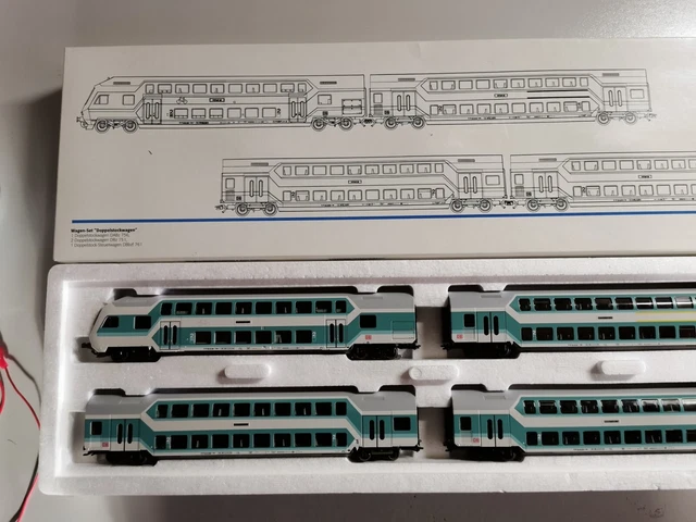 MÄRKLIN H0 43580 Personenwagen-Set 4-tlg. Doppelstockwagen , OVP ...