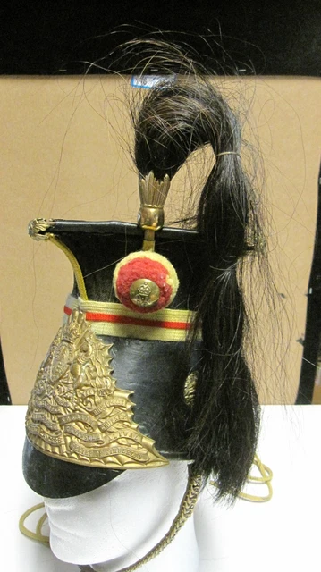 MILITARY ORIGINAL 16TH Lancers Cap Or (Chapka Helmet) (Kings Crown Vii ...