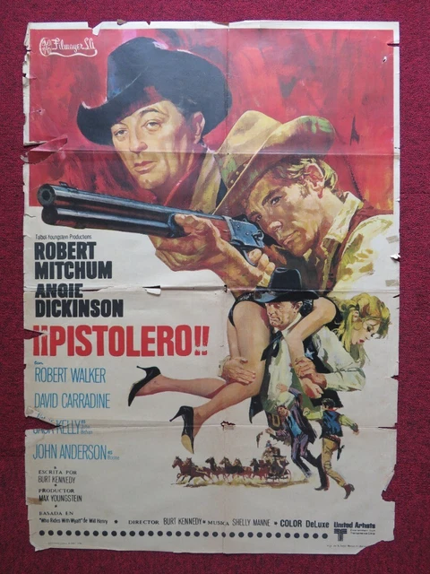 PISTOLERO / YOUNG Billy Young Spanish Rolled Poster Robert Mitchum 1969 ...