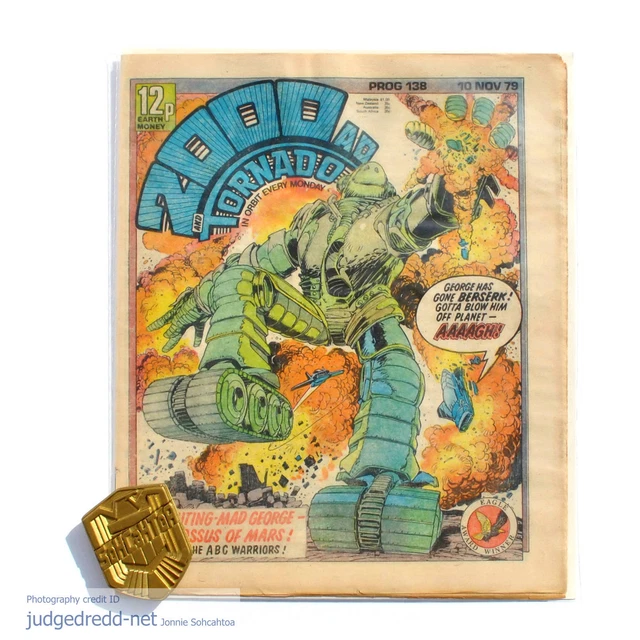 2000AD PROG 137-139 ABC Warrior Mad George All 3 Judge Dredd Comics 3 ...
