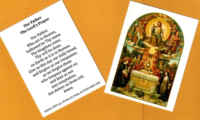 OUR FATHER WHO Art in Heaven Jesus Christ Beautiful Scene Holy Prayer ...