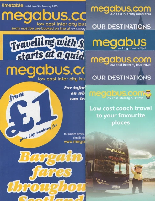 STAGECOACH MEGABUS - Leaflet/Timetable/Map Bundle £6.00 - PicClick UK