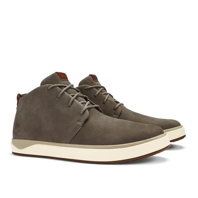 OLUKAI PAPAKU ILI Mens Leather Chukka Boots - 10520-1313 - Mustang - 13 ...