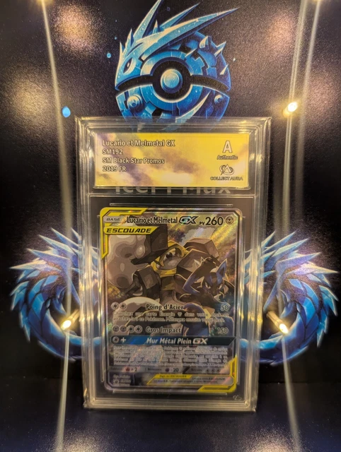CARTE POKÉMON LUCARIO et Melmetal GX Black Star Promo SM192 Soleil et ...