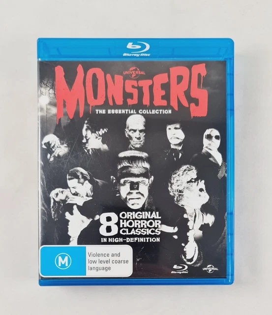 UNIVERSAL MONSTERS ESSENTIAL Collection Blu-ray 8 Original Horror Movie Classics $34.99 ...