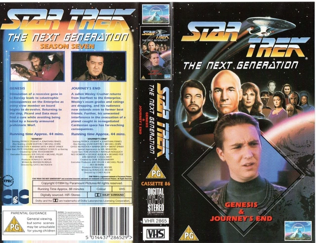 STAR TREK TNG Next Gen Season 6 VHS Video Tape Cover Cassette 86 £0.49 ...