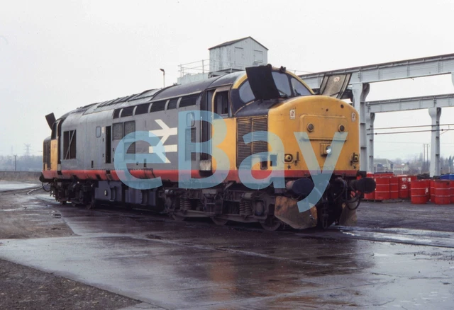35MM RAILWAY SLIDE of Class 37 37678 @ Doncaster Works Copyright to ...