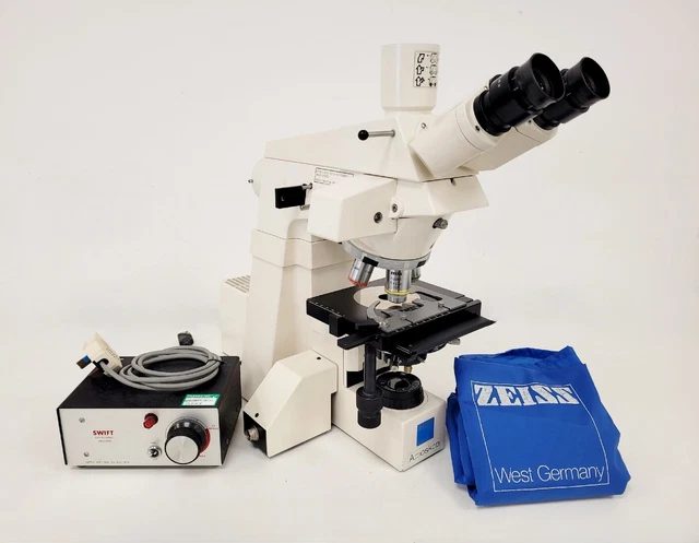 ZEISS AXIOSKOP FS Fluorescence Microscope Système Et ; 3 X Objectifs ...