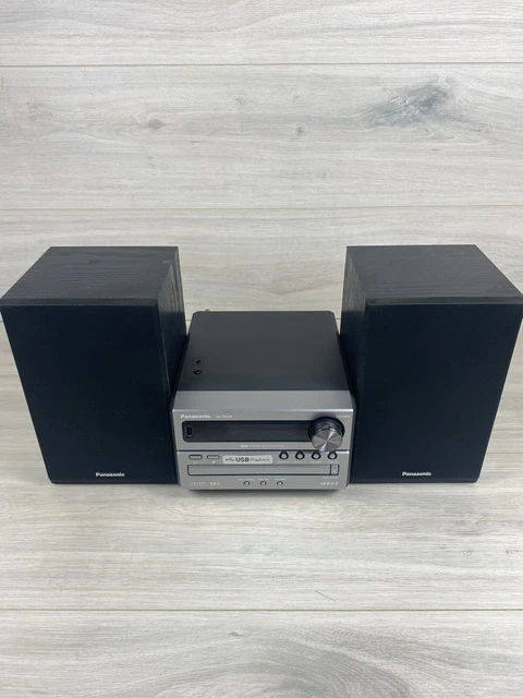 PANASONIC SA-PM04 MICRO Hi-fi Bookshelf Stereo System FM/AM USB MP3 CD ...